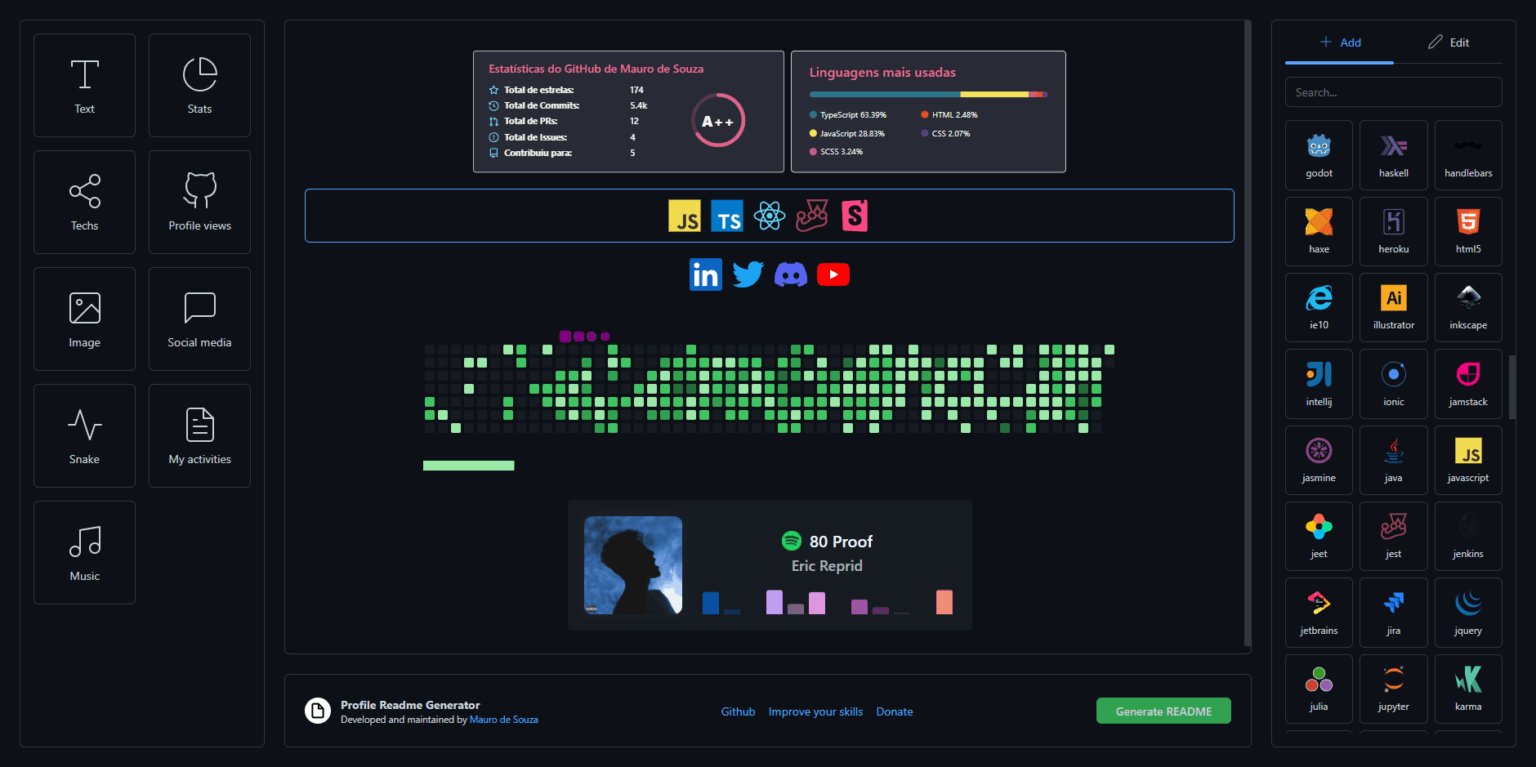 Profile Readme Generator: Mejora tu GitHub en Segundos - IABOXTOOL